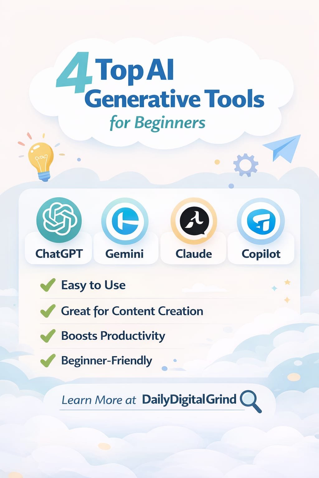 4 Top AI Generative Tools for Beginners | DDG